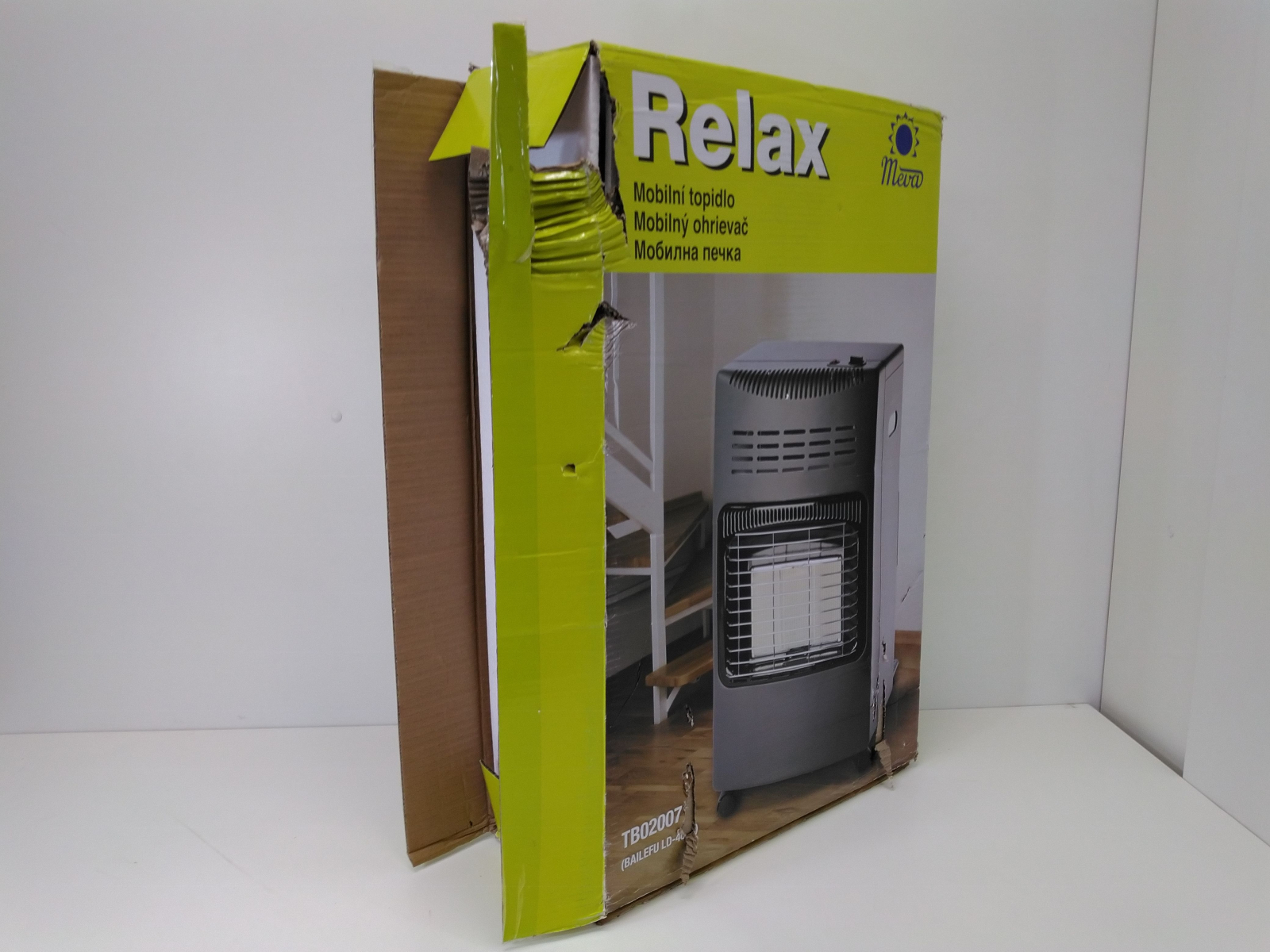 Meva Relax TB02007 kamna plynová, vč. připojení k 5/10/33kg PB lahvi ...
