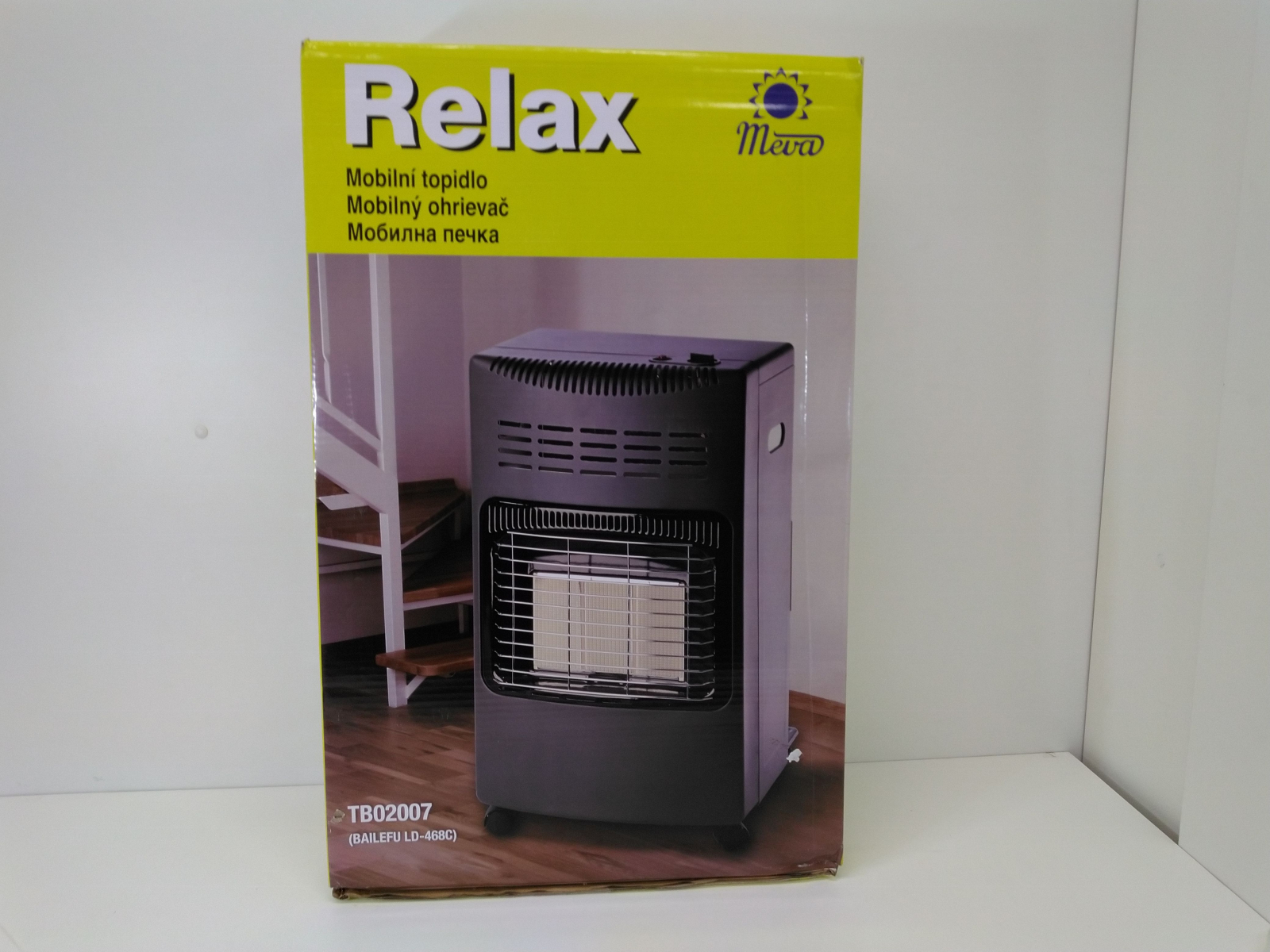 Meva Relax TB02007 kamna plynová, vč. připojení k 5/10/33kg PB lahvi ...