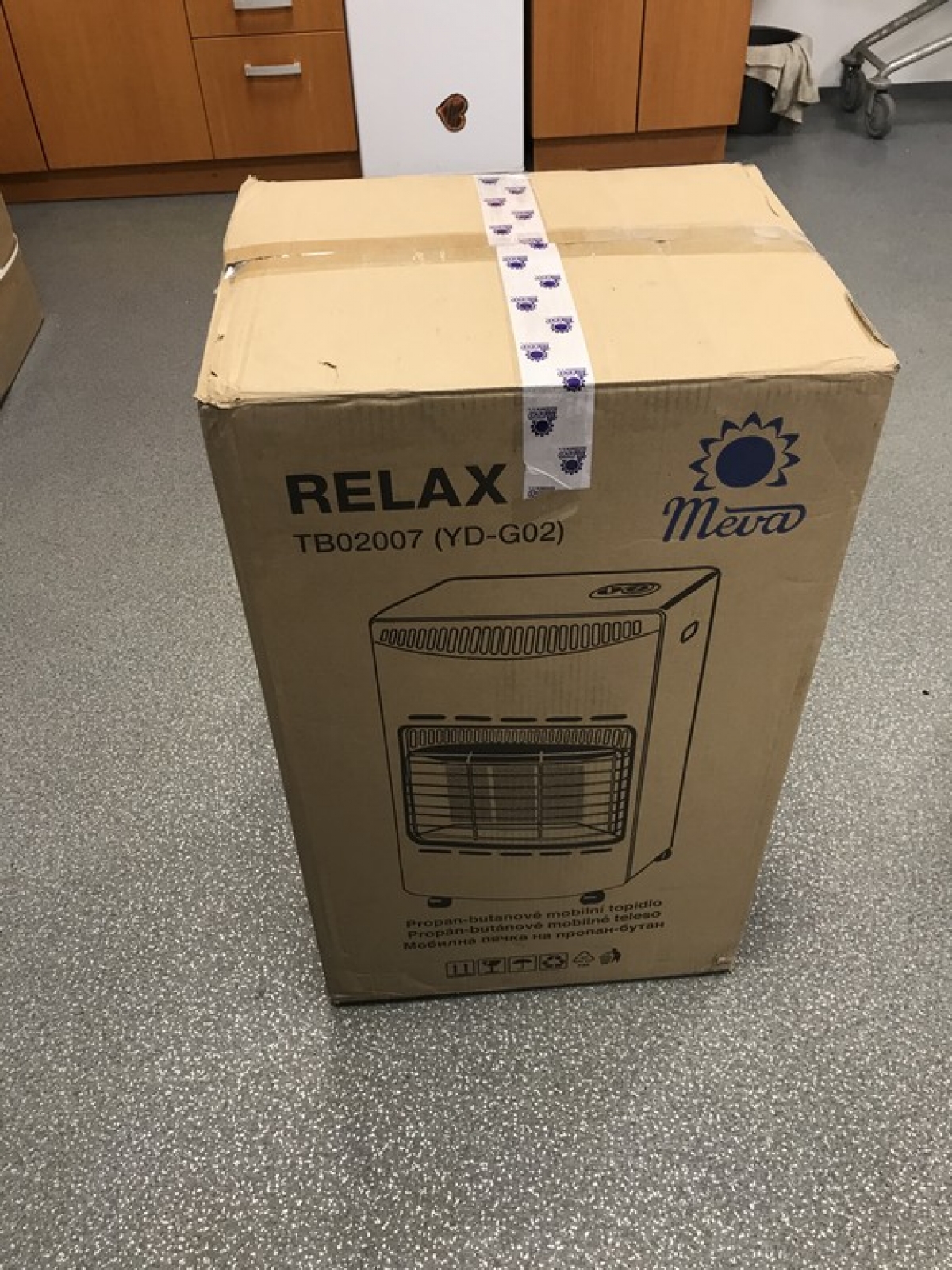Meva Relax TB02007 kamna plynová, vč. sady na připojení 10kg PB 1490 Kč