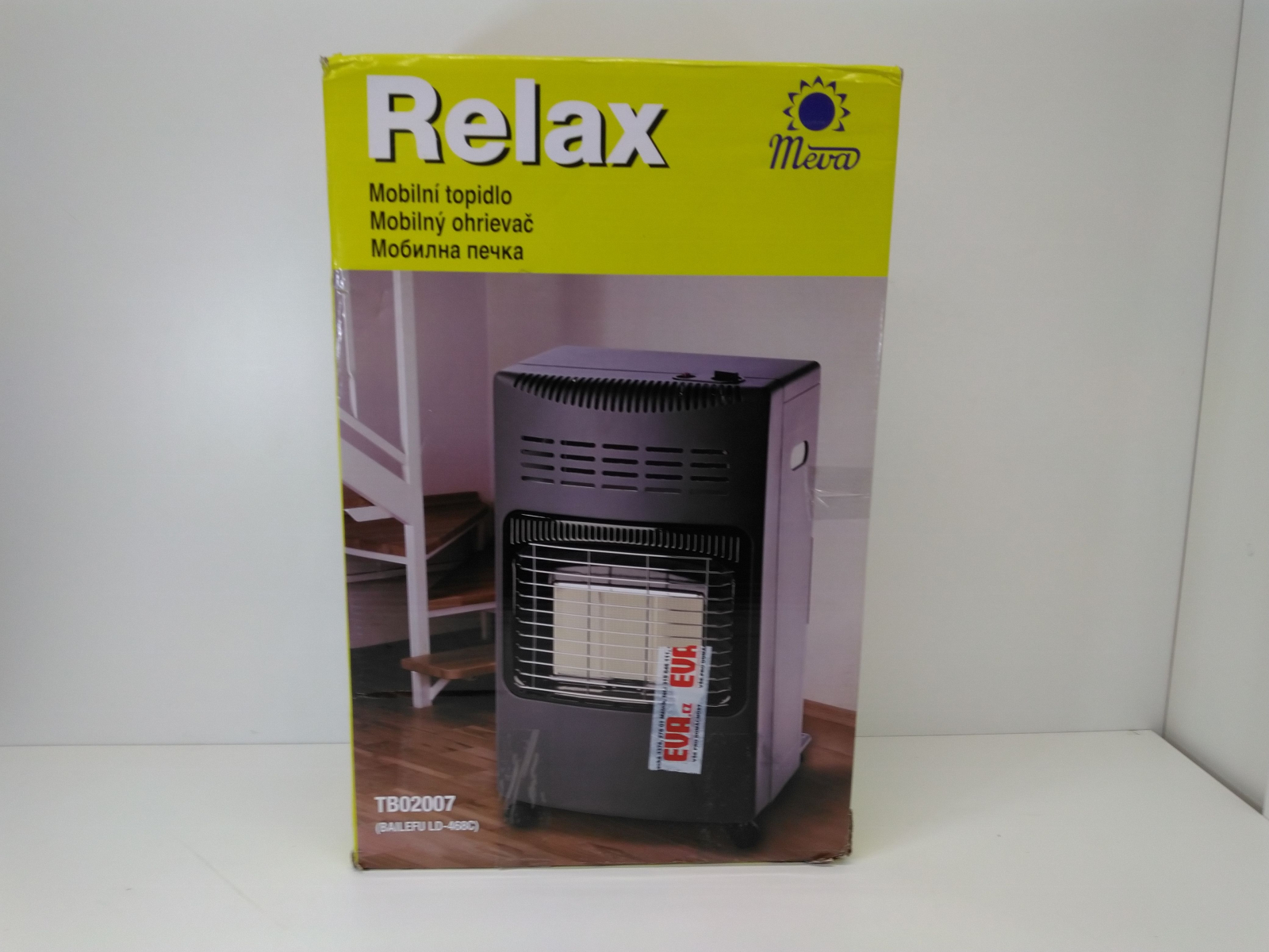 Meva Relax TB02007 kamna plynová, vč. připojení k 5/10/33kg PB lahvi ...