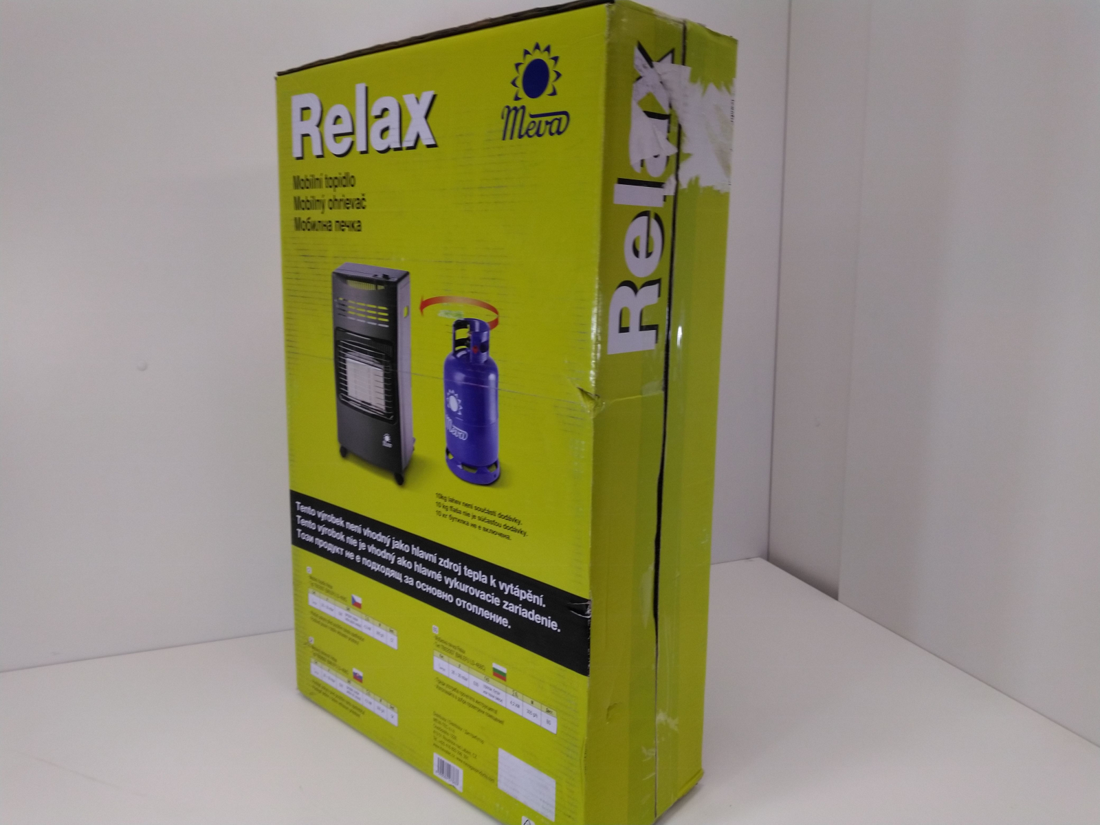 Meva Relax TB02007 kamna plynová, vč. připojení k 5/10/33kg PB lahvi ...