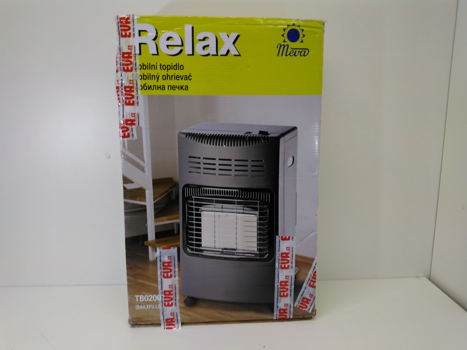 Meva Relax TB02007 kamna plynová, vč. připojení k 5/10/33kg PB lahvi ...