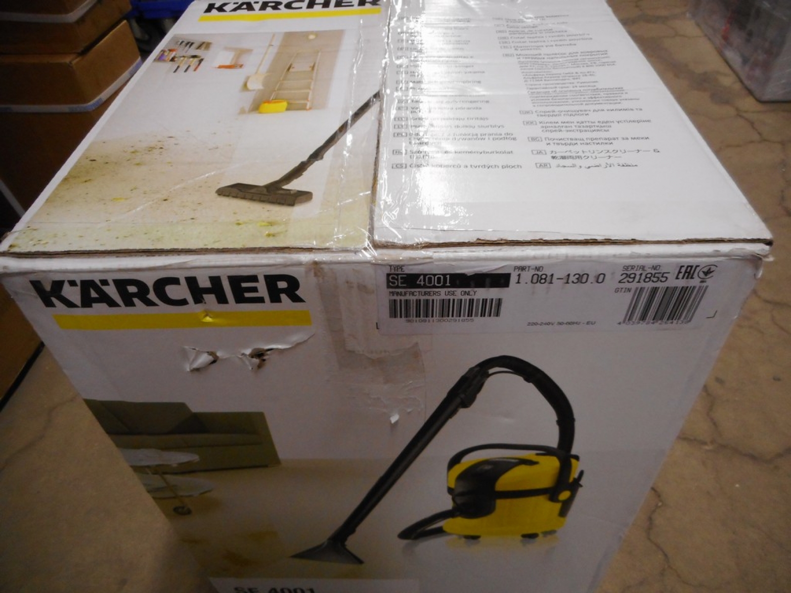 Vysavač/tepovač Karcher SE 4001 4790 Kč