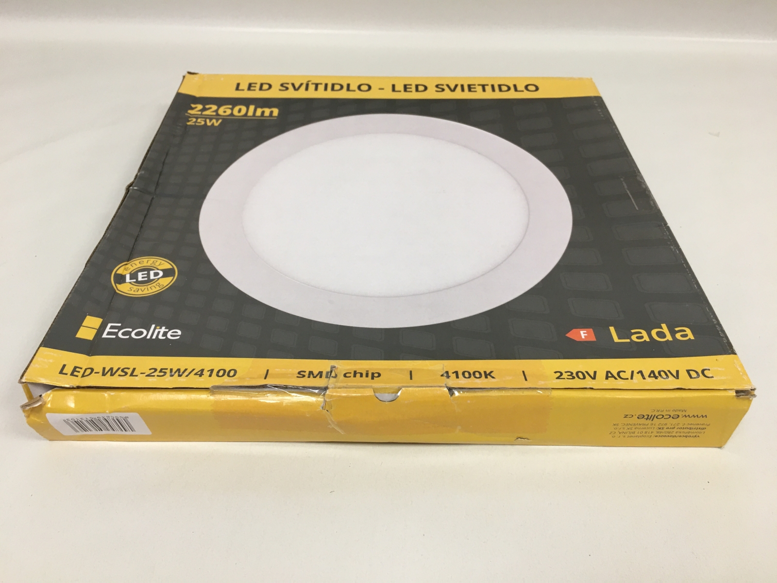 Světlo Lada LED 25W, 4100K, 2260lm, vestavné 229 Kč