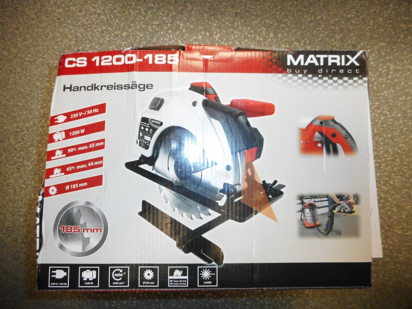 Pila kotoučová Matrix CS 1200-185 990 Kč