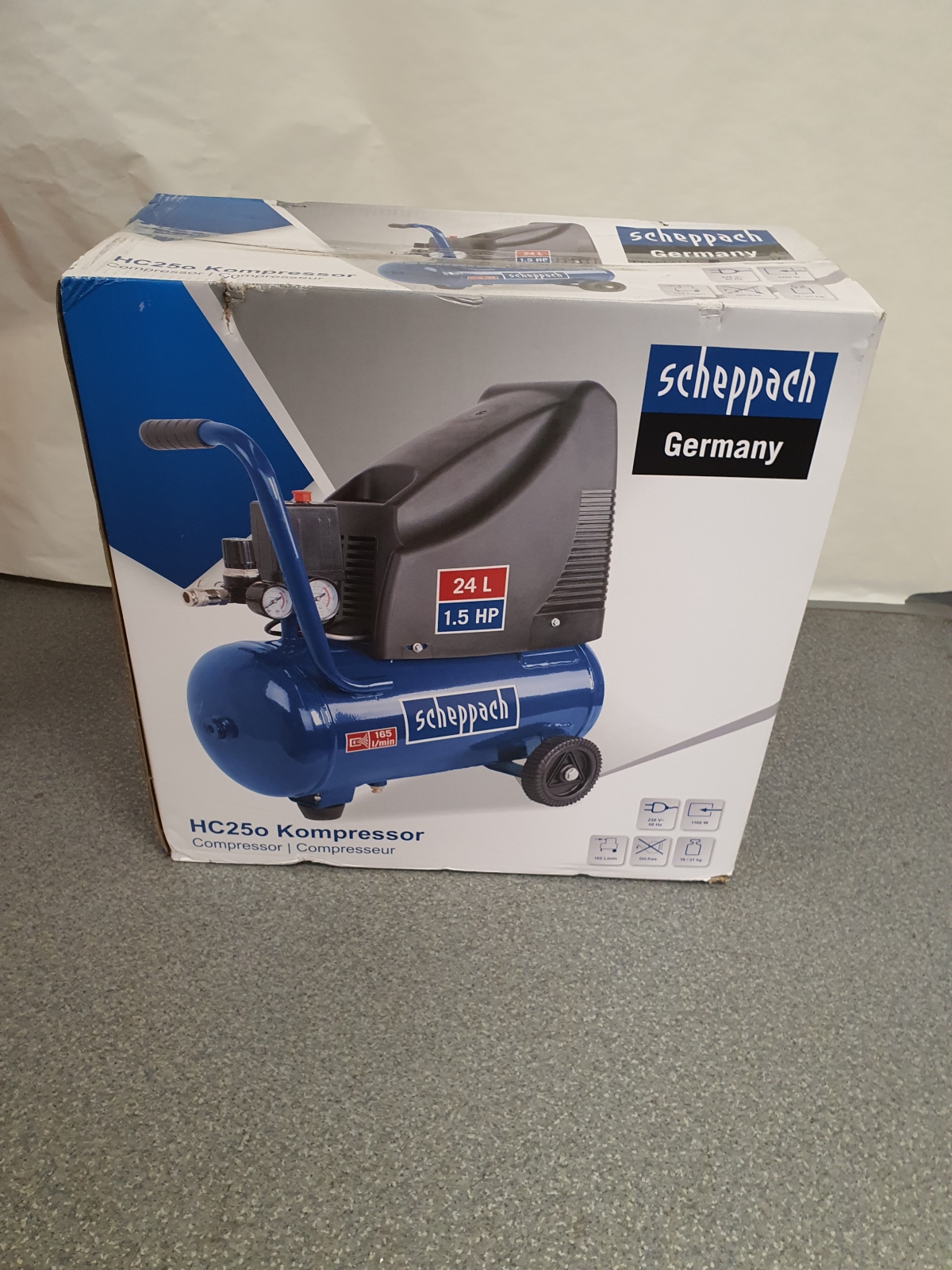 Kompresor Scheppach HC 25o bezolejový 2590 Kč