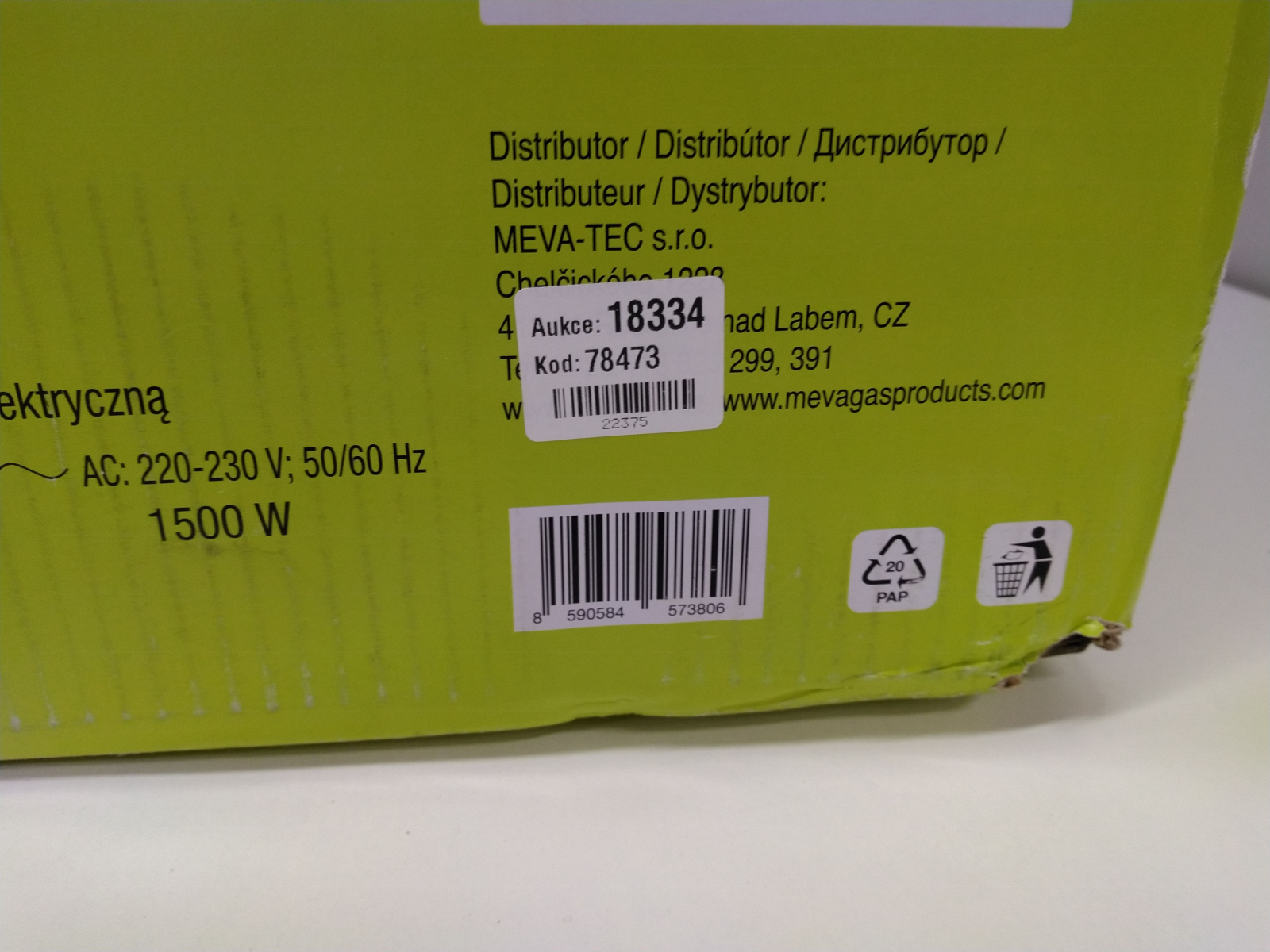 Meva Relax Plus TB15001 kamna plynová/elektro vč. připojení k 5/10/33kg ...