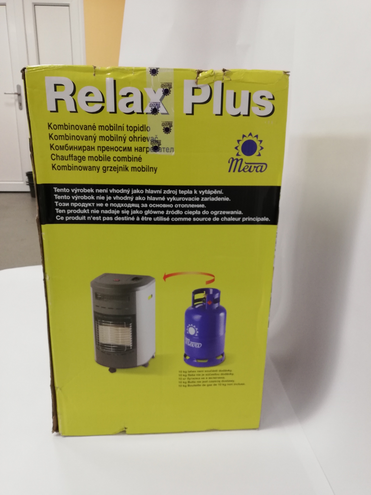 Meva Relax Plus TB15001 kamna plynová/elektro vč. sady na připojení k ...