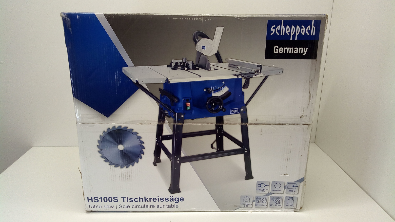 Pila stolová Scheppach HS 100S Special Edition s druhým pilovým ...