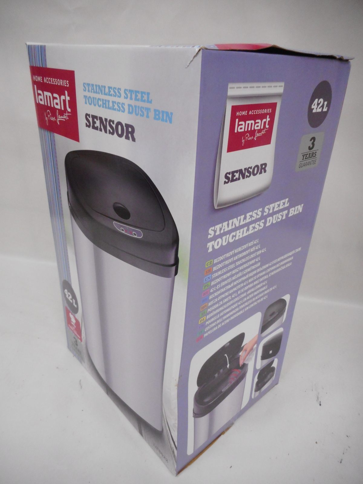 Koš odpadkový Lamart Sensor LT8022 42l bezdotykový 1000 Kč