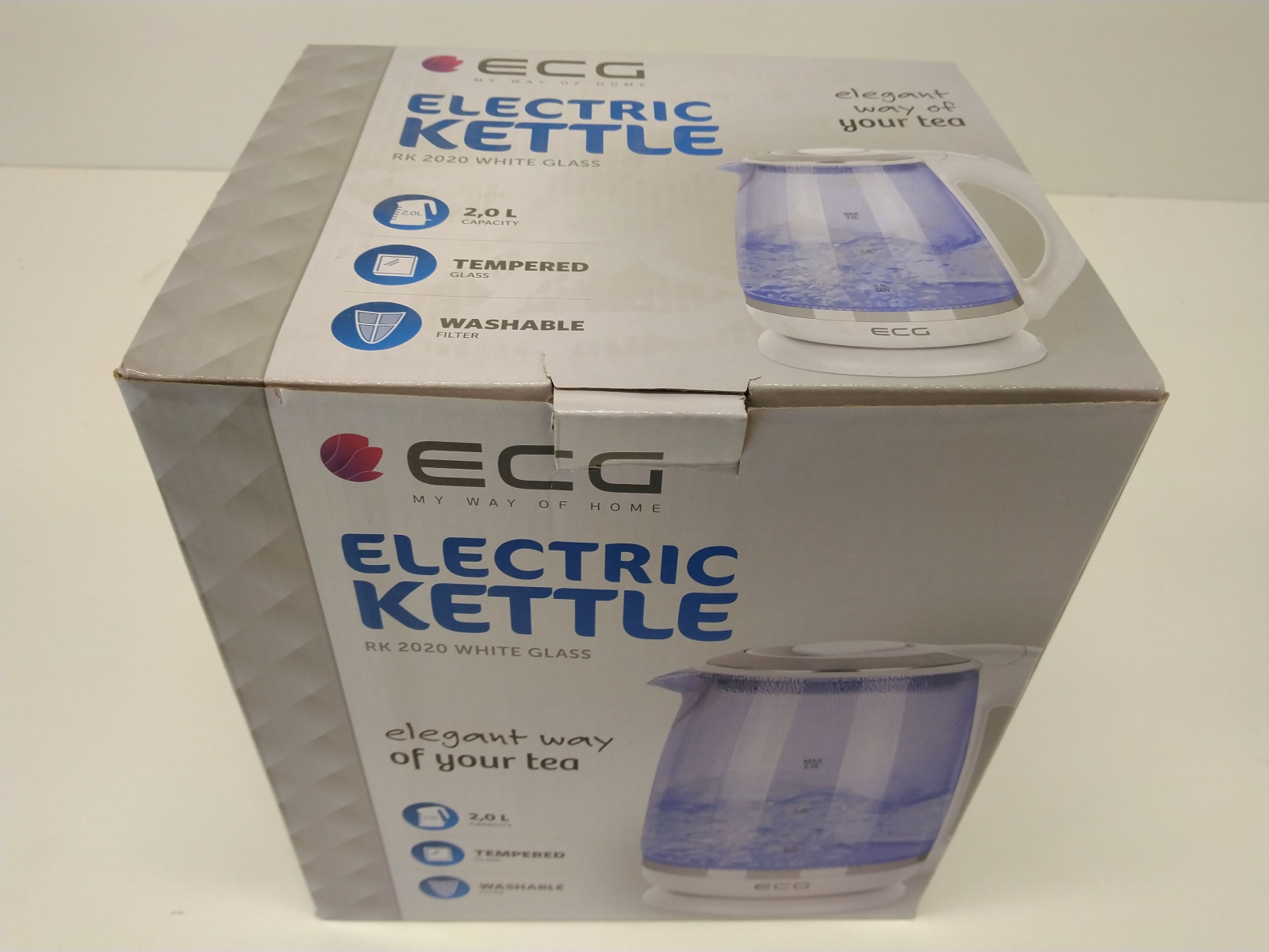 Konvice ECG RK 2020 White Glass 449 Kč