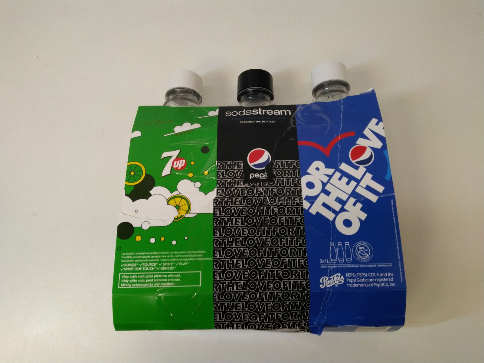 SODASTREAM lahve 1l TriPack Fuse Pepsi 345 Kč