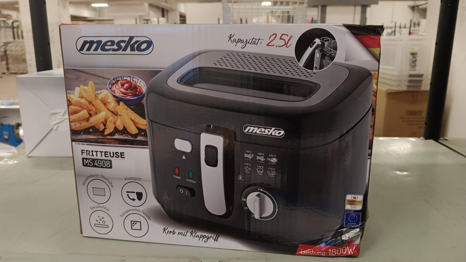 Fritéza MESKO MS 4908 Black 1090 Kč