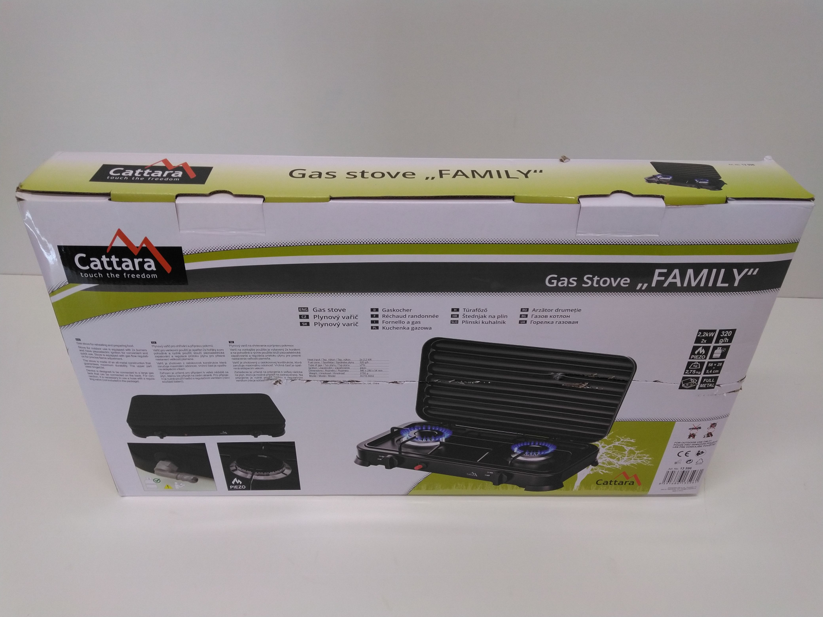 Vařič plynový Cattara Traveler FAMILY 850 Kč