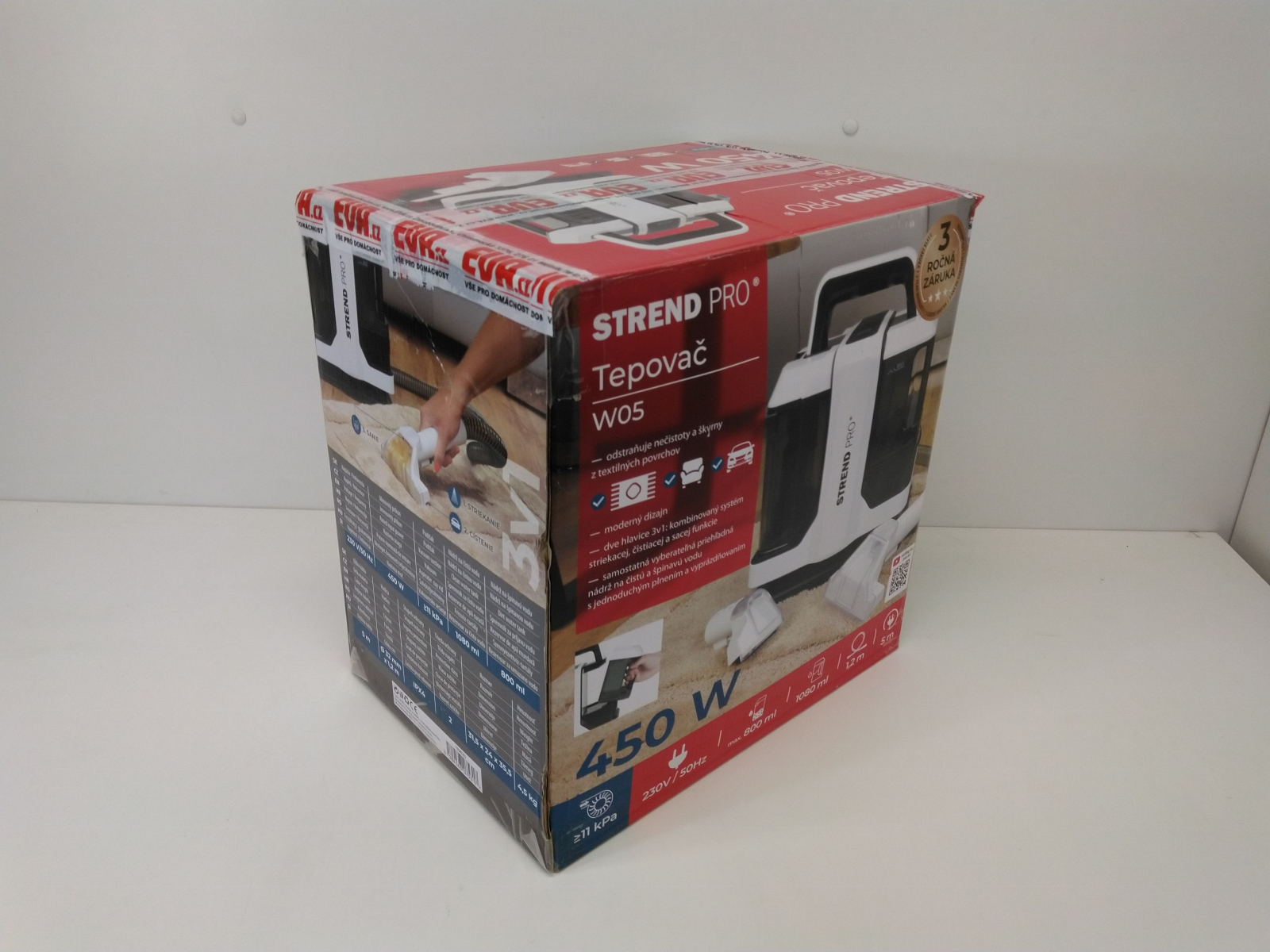 Tepovač Strend Pro W05, 450W, čistič skvrn 2090 Kč