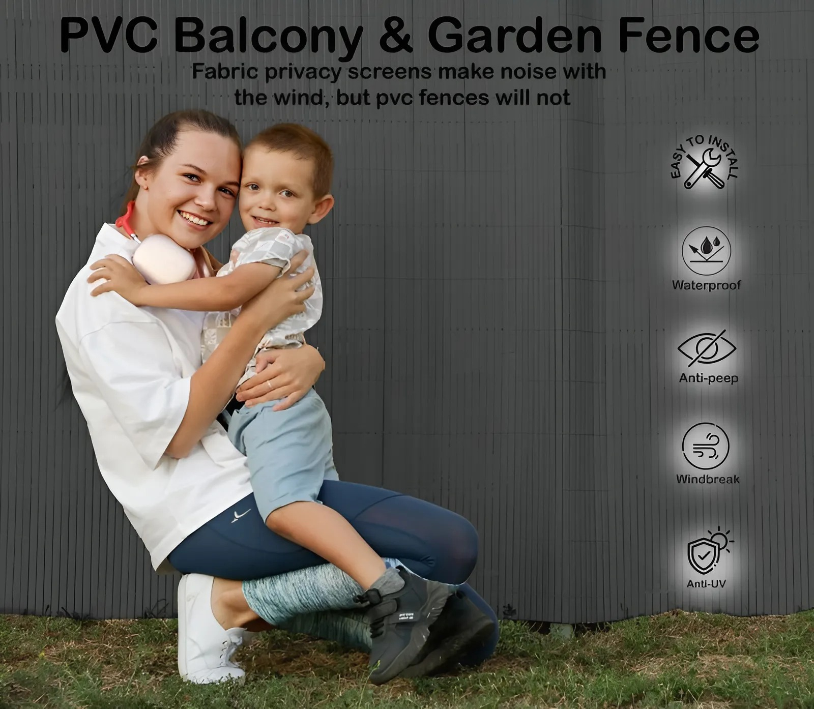 Plot PVC 3m x 1,5m antracit 729 Kč