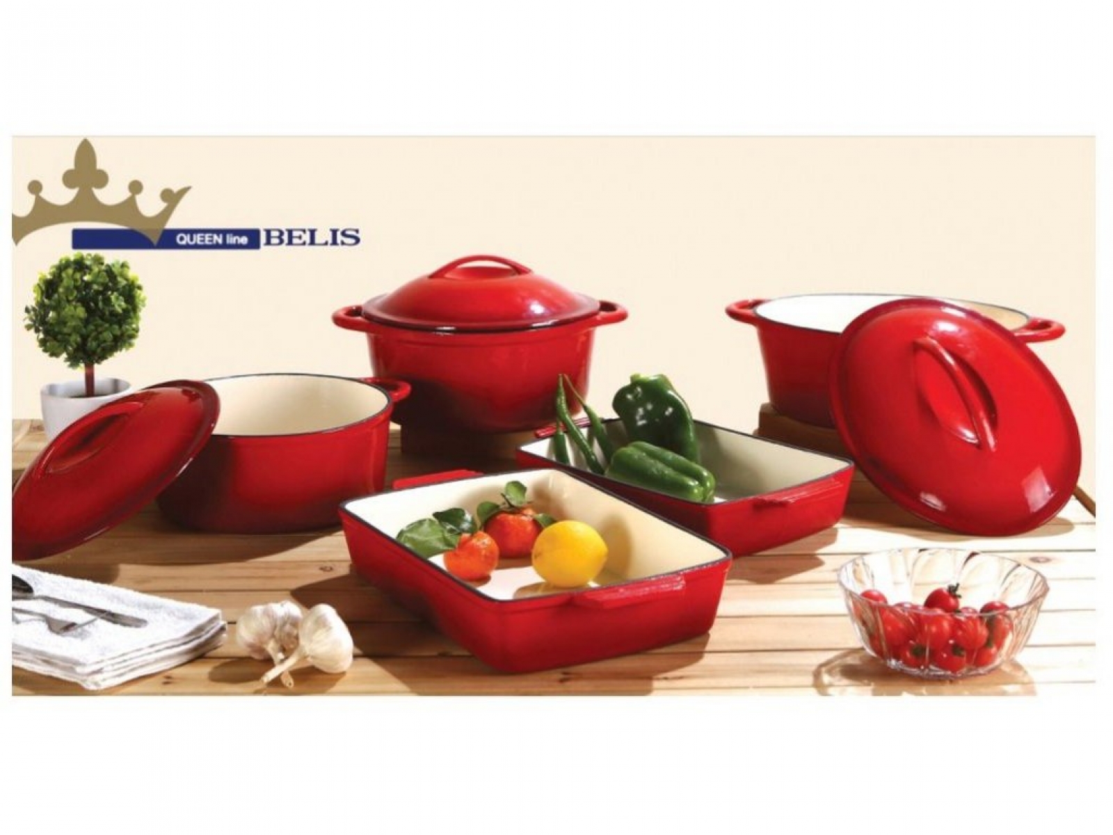 Pekáč BELIS QUEEN LINE litinový 31 x 23 x 11,5 cm 999 Kč