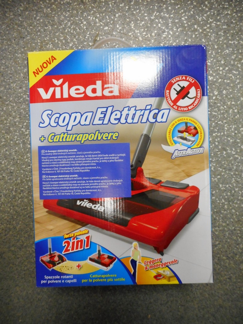 AKU smeták VILEDA elektrický E-sweeper 849 Kč