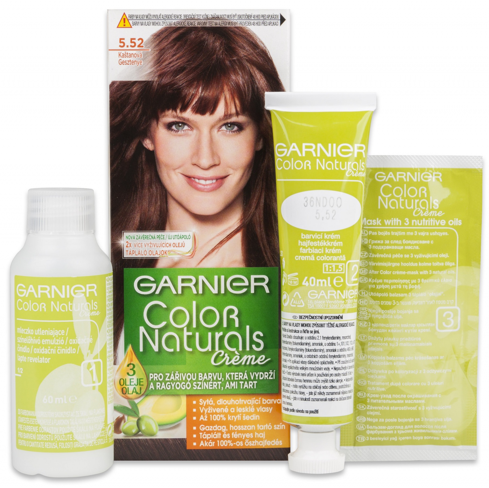 GARNIER Color Naturals 5.52 kaštanová 69 Kč