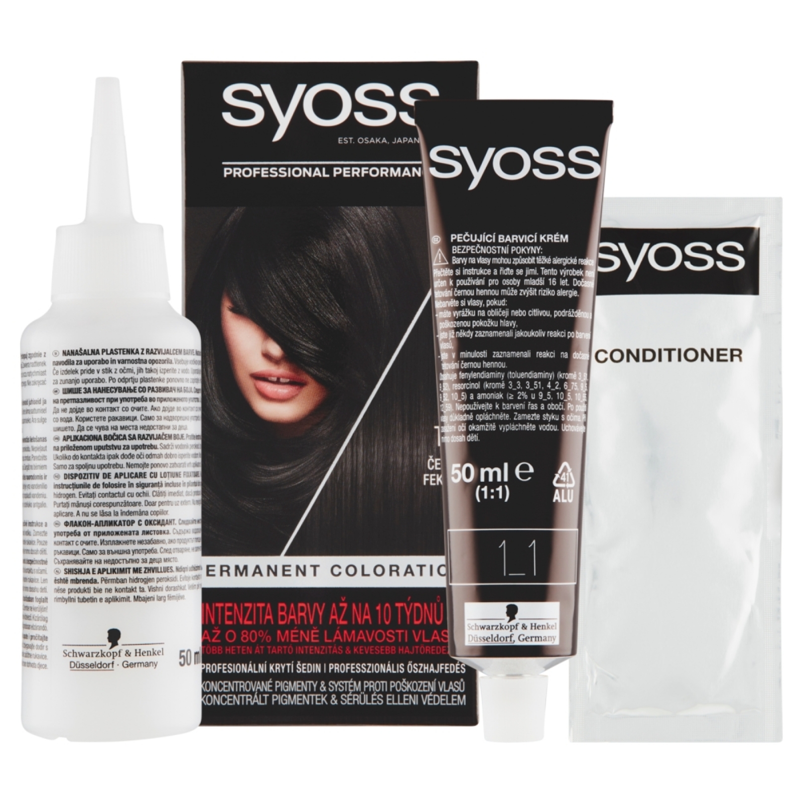 Barva SYOSS 1-1 černý 84 Kč