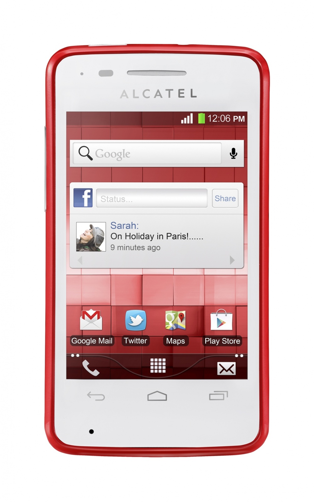 Telefon ALCATEL ONETOUCH 4010D T´Pop Flash Red 1790 Kč